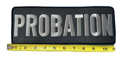 probation jacket patch, reflective 11x4” | eBay