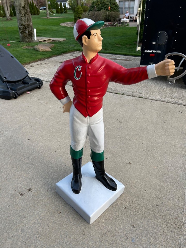 Cavalier 4 foot Concrete LAWN JOCKEY (Ask about possible delivery) | eBay