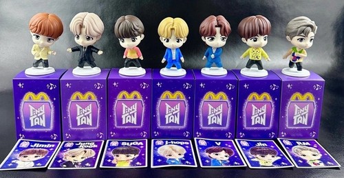BTS Meal McDonald's TinyTAN Figures Full Set 7 Members + Cards 2025 ...