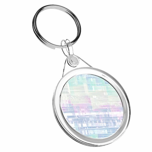1 x Abstract Futuristic Geometric - Keyring IR02 Dad Kids Birthday Gift ...