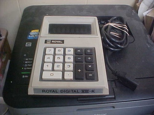 Vintage Royal Digital VIII-K Adding Machine Calculator W/Cord Tested ...