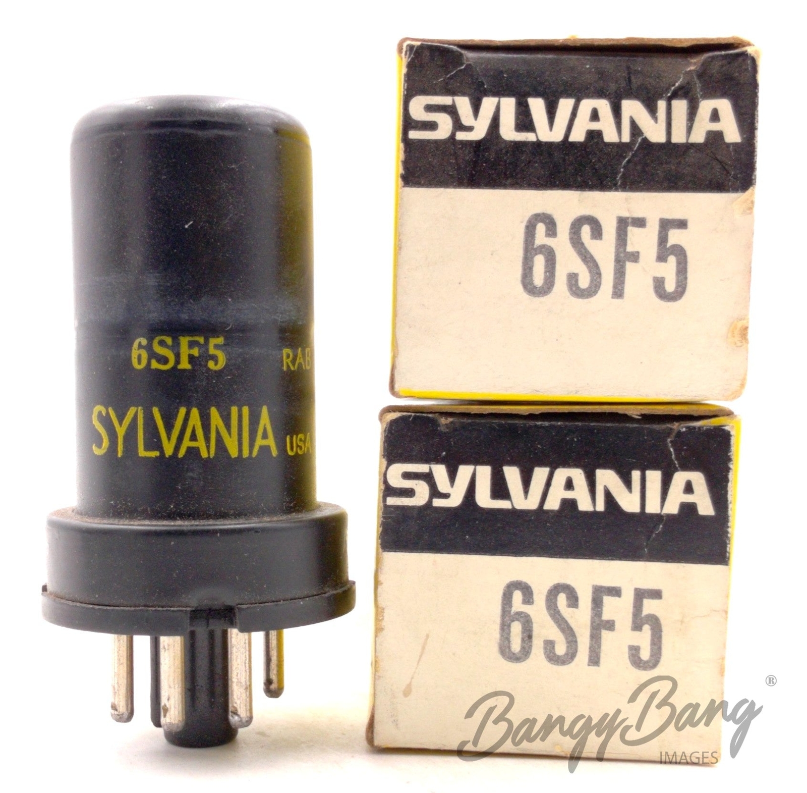 2 Sylvania 6SF5/CV1972 High Gain Audio-Frequency Amp. Audio Vacuum Tube ...