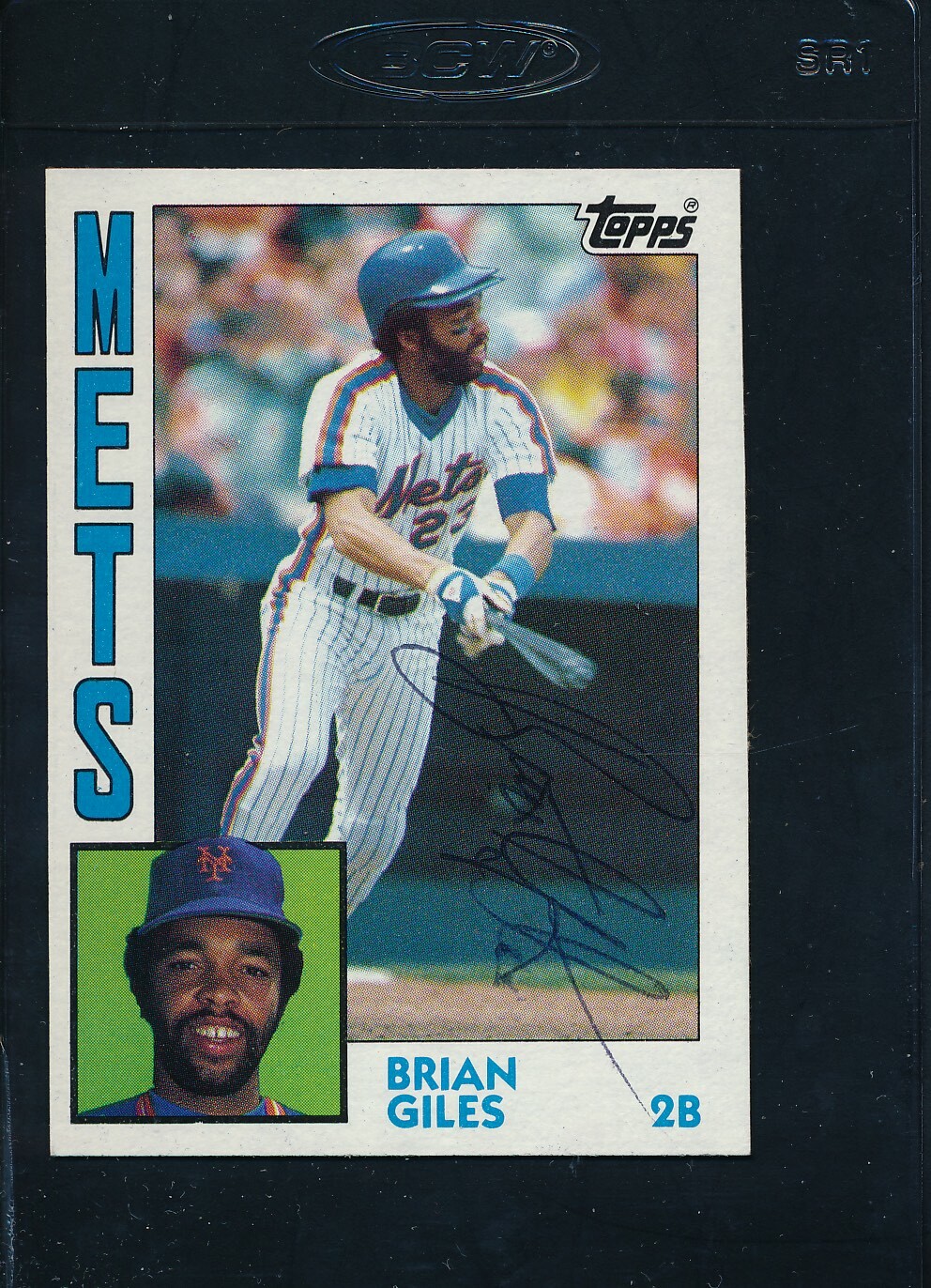 1984 Topps #676 Brian Giles Mets Signed Auto *46319 | eBay