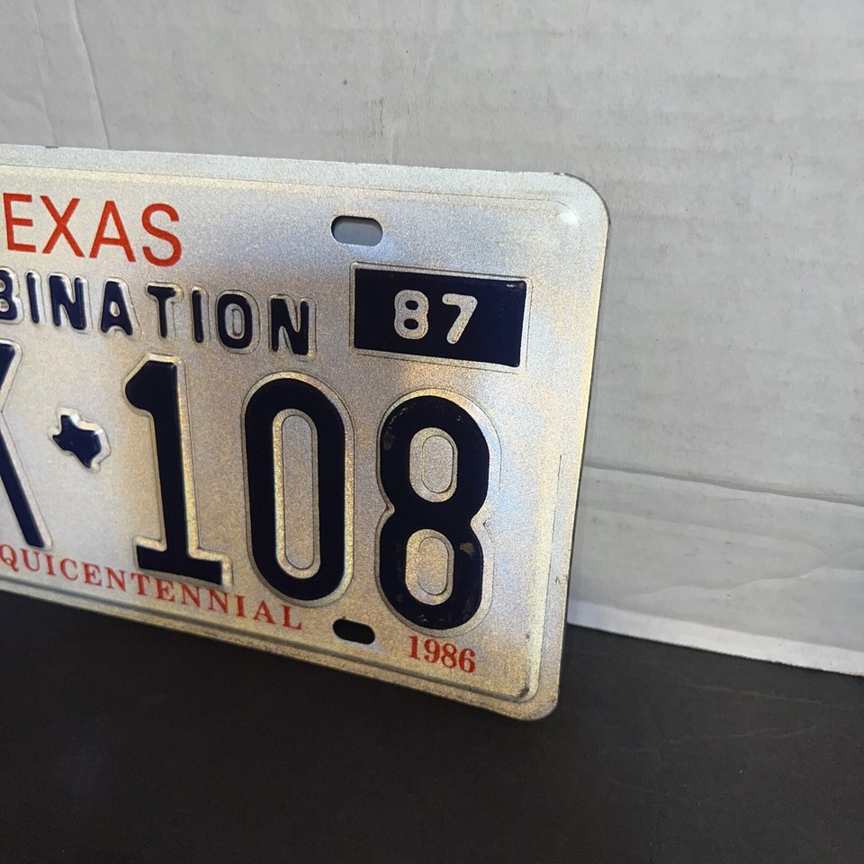 Vintage MAR March 1987 Combination License Plate 2DK 108 Wall Art Man ...