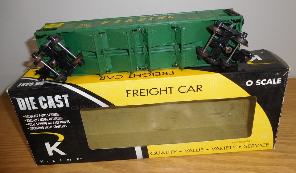 K-LINE K623-1941 READING RDG DIE-CAST O SCALE 4-BAY COAL HOPPER TRAIN ...