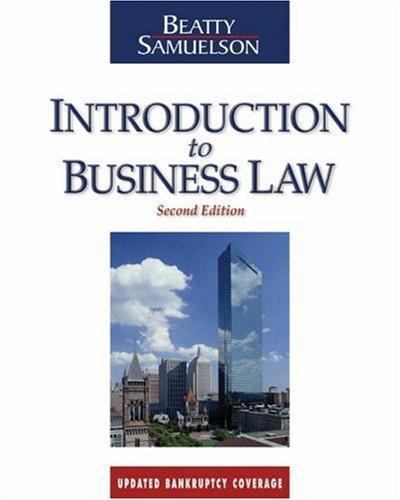 Introduction to Business Law by Susan S. Samuelson and Jeffrey F ...