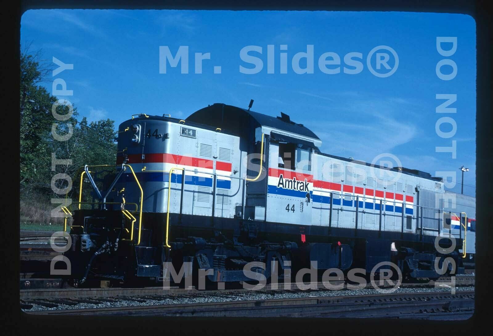 Original Slide Amtrak Fresh Paint ALCO RS1 44 Washington DC 1984 | eBay