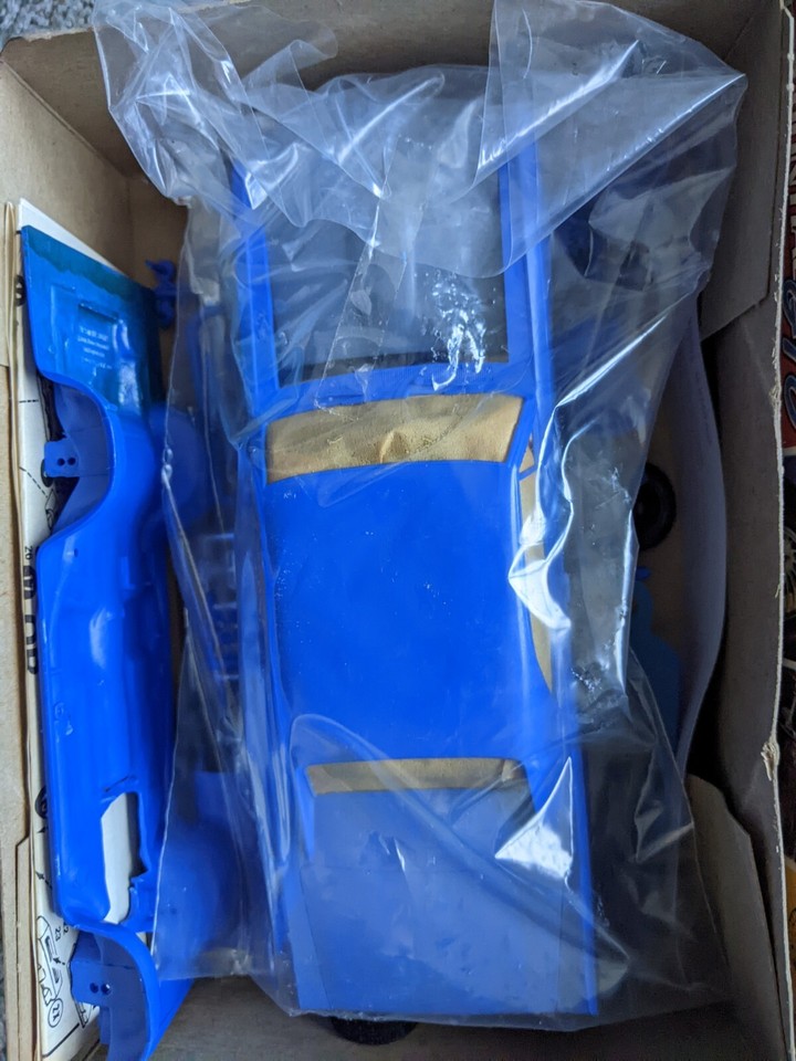 VTG UNBUILT 1970s MPC 1/25 1967 PONTIAC GTO BLUE MODEL KIT 0730 MUSCLE ...
