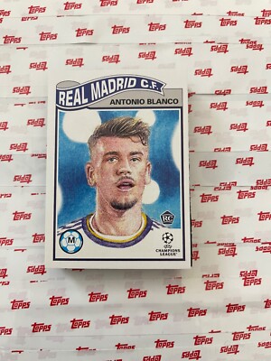 TOPPS UCL SOCCER UEFA LIVING SET ROOKIE CARD REAL MADRID CF ANTONIO ...