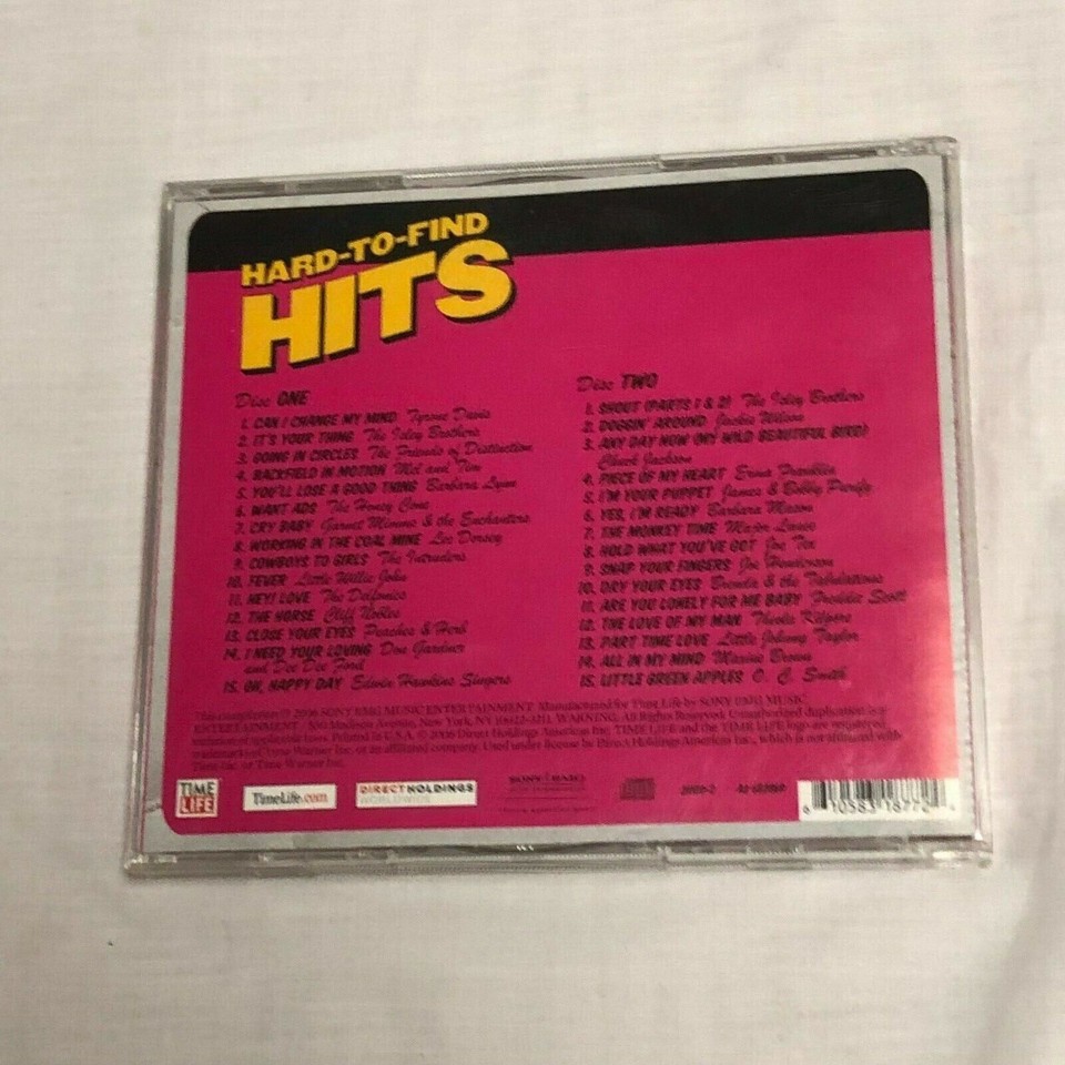 Time Life Presents: Hard-to-Find Hits - 2 CD - Original Recording | eBay