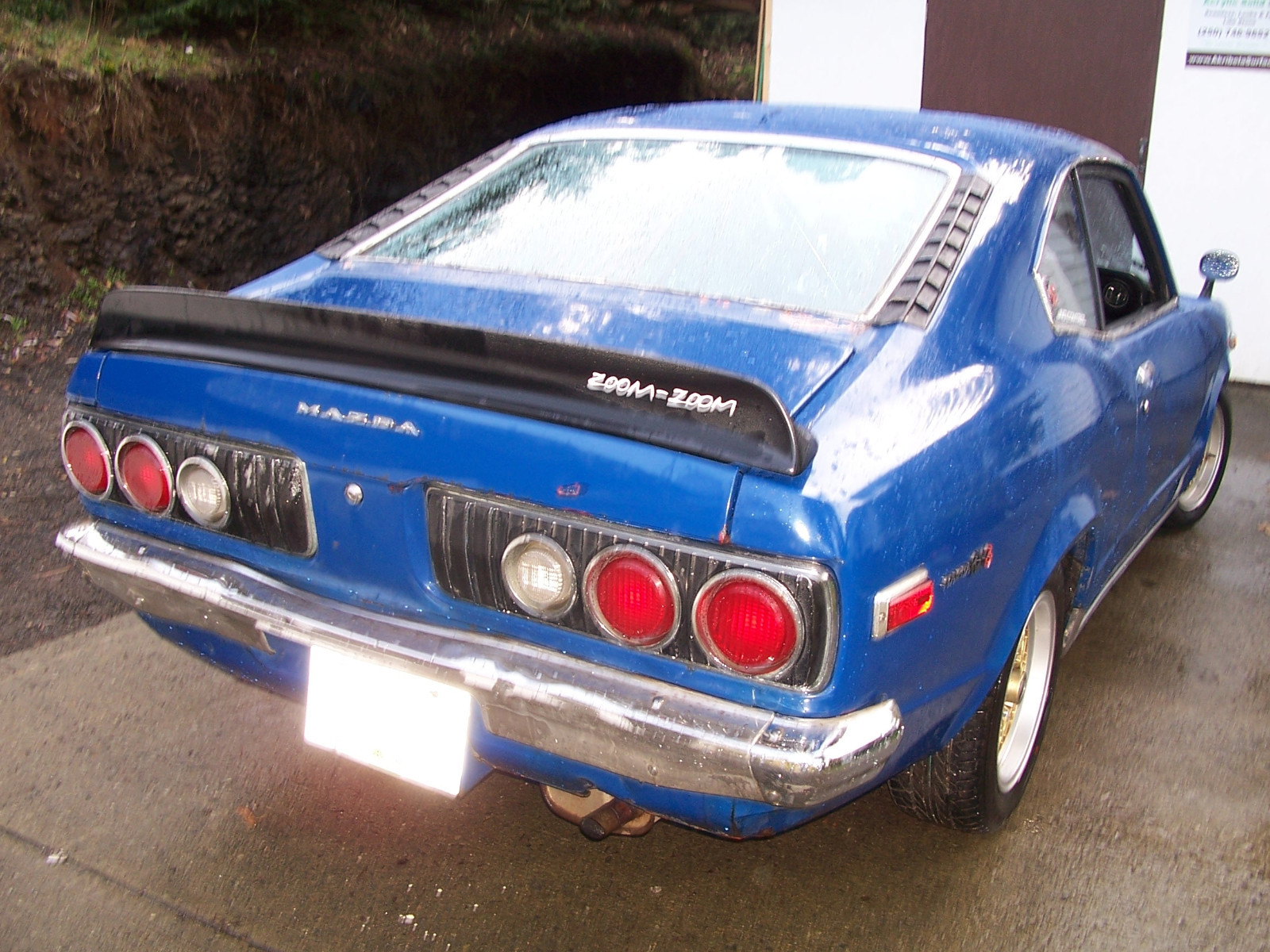 For JDM Mazda RX3 RX-3 808 Coupe flush ducktail wing spoiler style ...