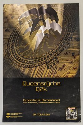2006 Queensryche Q2K Concert Tour Promo Poster 17 x 11 | eBay