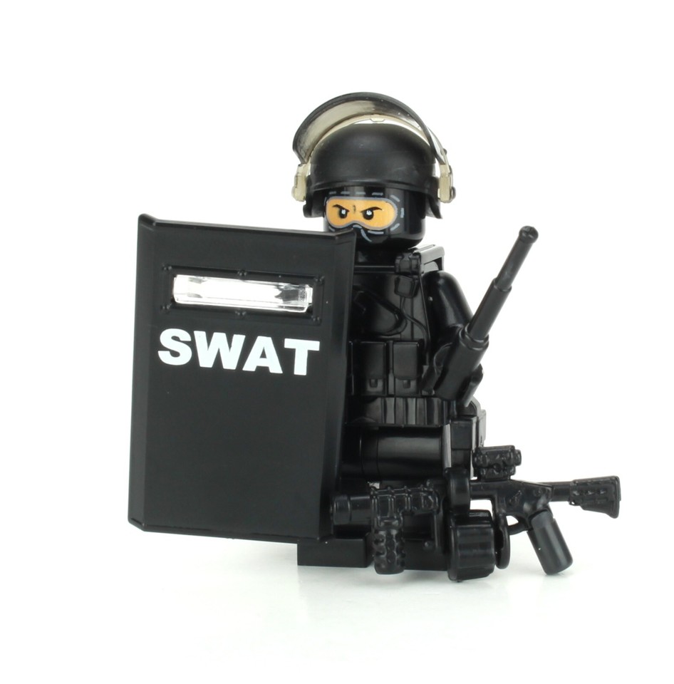 Battle Brick SWAT Riot Control Police Officer made with real LEGO ...