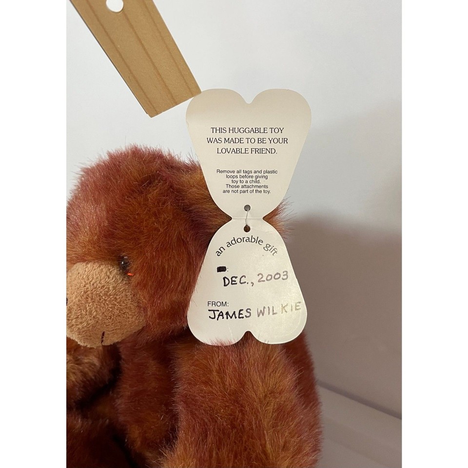Aurora Teddy Bear Stuffed Animal 8” Gift Of Smiles VTG Autumn Leaves ...