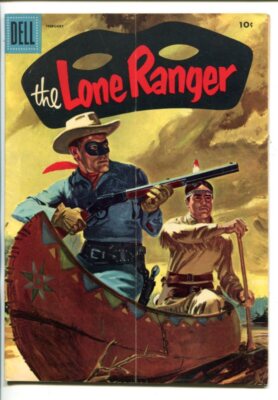 THE LONE RANGER #92-1956-DELL-TONTO-SCOUT-SILVER-SILVER BULLET-CANOE-vg ...