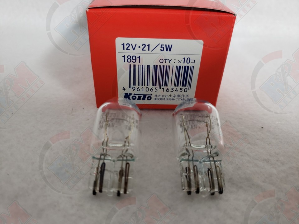 Genuine KOITO 12V 21W 5W Turn Brake Signal Halogen Light Bulb 7443 7515 ...