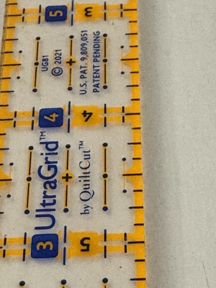 UltraGrid Ruler 8 Inch #2021 QuiltCut Quilting Tool Ruler BV6 | eBay