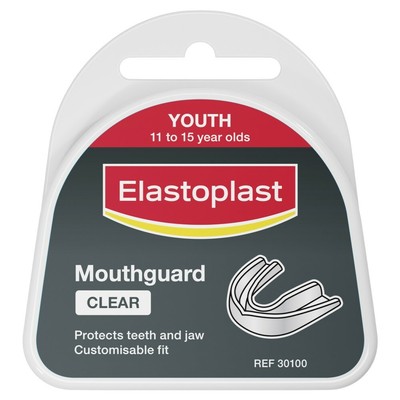 Elastoplast Mouthguard Clear Youth Teeth & Jaw Protection Custom Fit ...