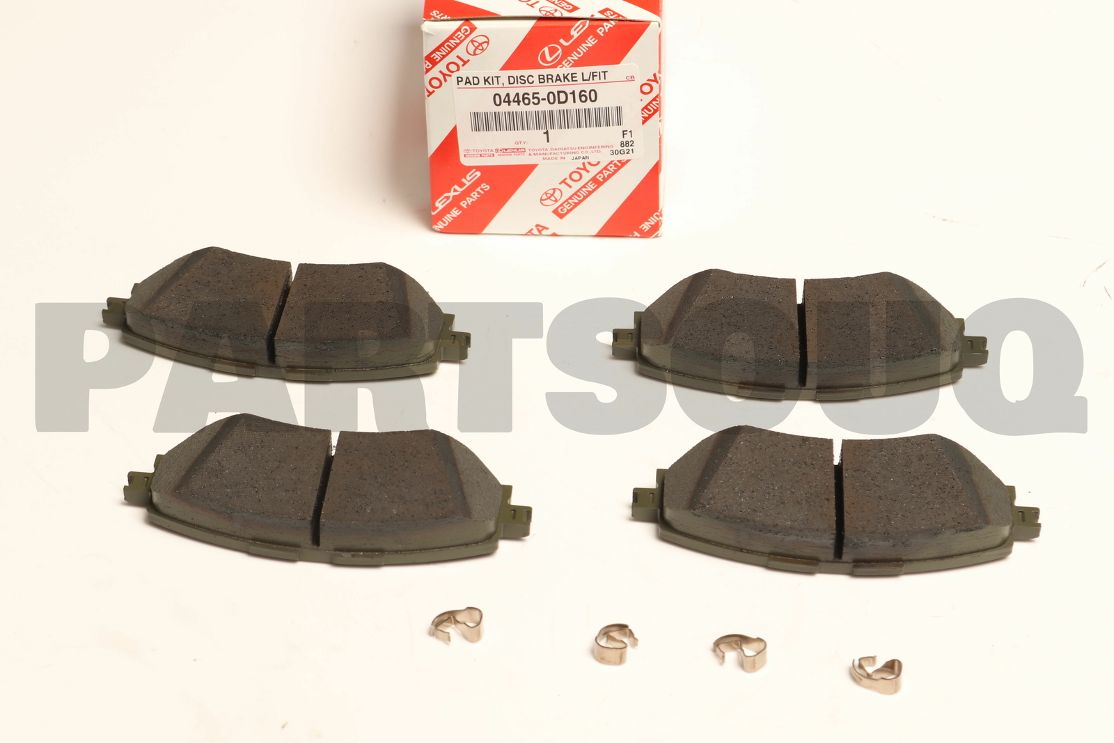 044650D160 Genuine Toyota PAD KIT, DISC BRAKE, FRONT 04465-0D160 | eBay