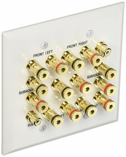 7.2 7.1 Surround Sound Home Theater Speaker Wire Wall Plate Face Plate ...
