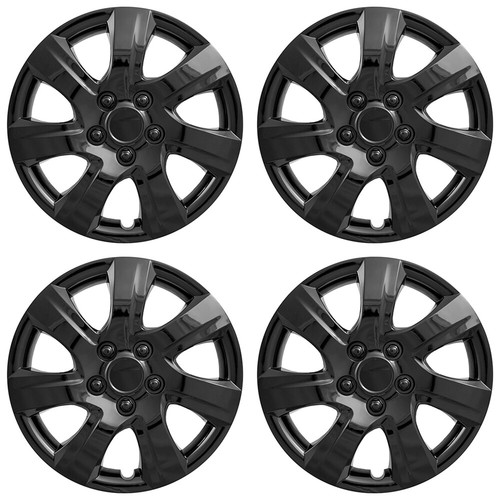 16" Set of 4 Black Wheel Covers Rim Snap On Hub Caps fit R16 Tire ...