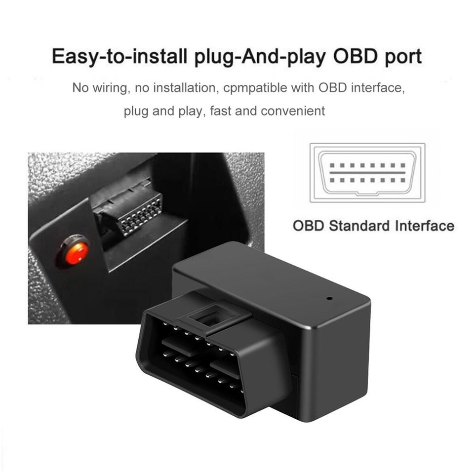 OBD2 GPS Real Time Tracker Vehicle Tracking Device OBD II Car Truck ...