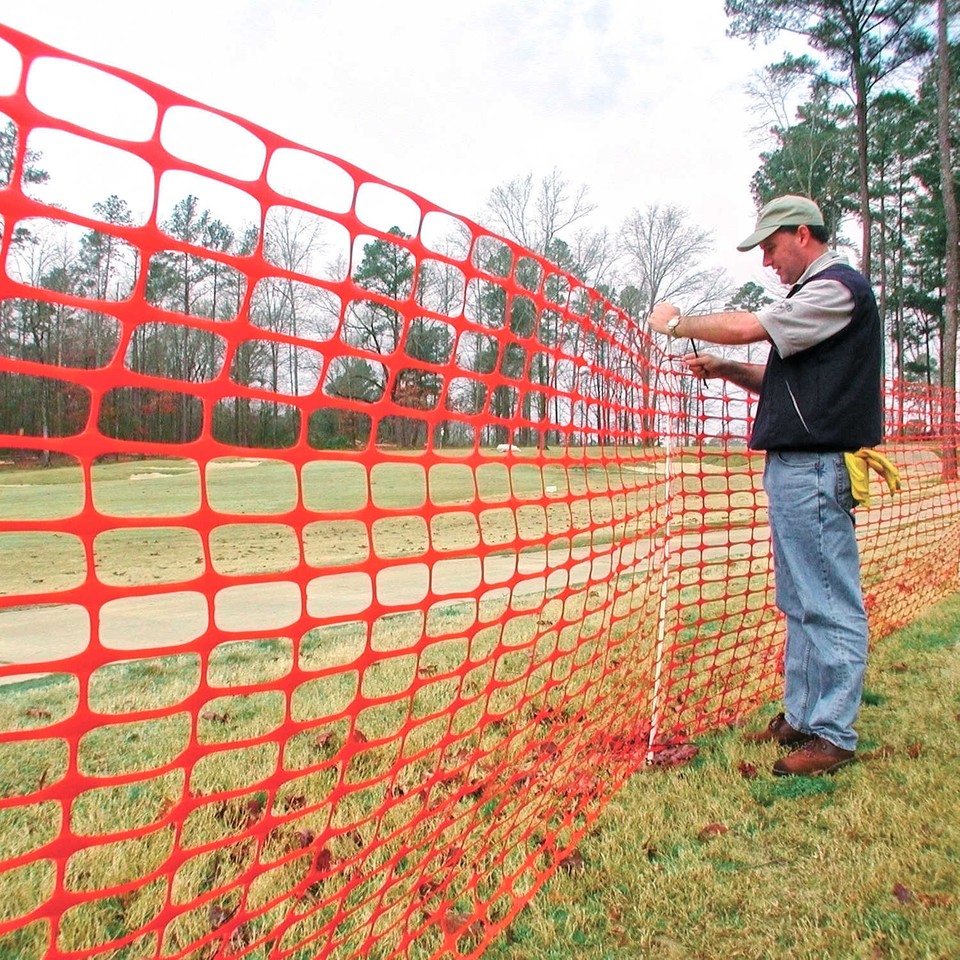 Hi-Vis Barrier Fencing 4’ x 100’ 12 lb. Non-Stretched | eBay