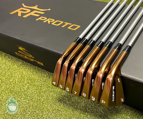 Cobra King RF Forged rev33 Copper Irons 4-PW C-Taper 120 Stiff Steel ...