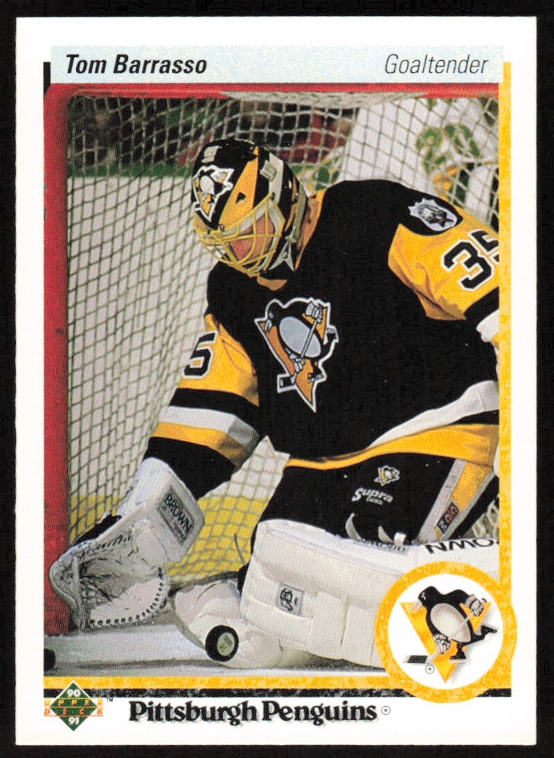 1990-91 Upper Deck #121 Tom Barrasso Pittsburgh Penguins | eBay