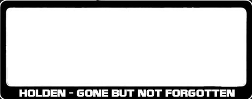 Holden GM GMH number plate frames Custom plates license 37 x 13 cm ...