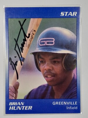 Brian Hunter Greenville Braves Signed 1989 The Star Card #35 | eBay