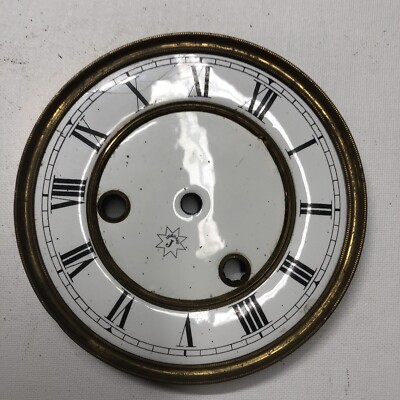 Antique Vintage Junghans Gingerbread Clock Porcelain Face PARTS REPAIR ...