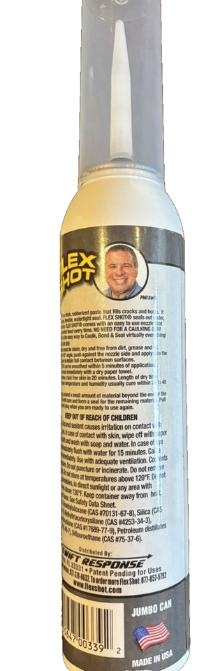 Flex Shot Clear 8 Oz. Can FSH8C The Ultimate Solution for Sealing and ...