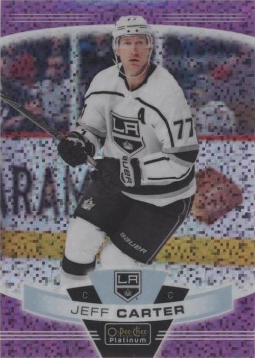 2019-20 O-Pee-Chee Platinum - Jeff Carter #12 Violet Pixels /399 for ...