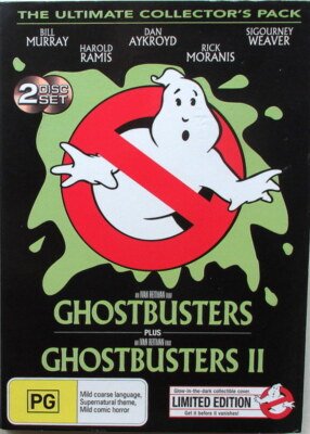 GHOSTBUSTERS + GHOSTBUSTERS II - 2-DISC DVD PACK - IN EXCELLENT ...