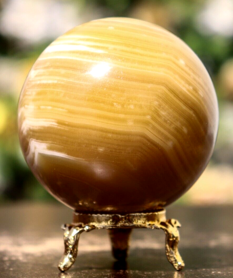 65MM Banded Calcite Ball Mexican Calcite Sphere Crystal Healing Energy ...