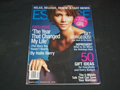 2002 DECEMBER ESSENCE MAGAZINE - HALLE BERRY - B 348 | eBay