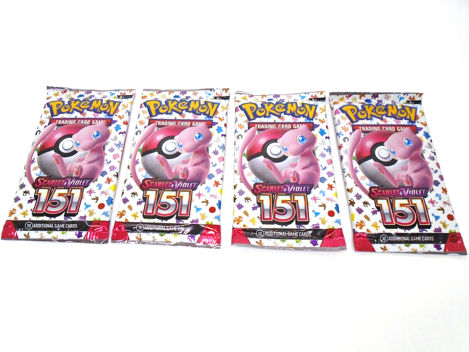 Pokemon 151 TCG Scarlet & Violet English Booster Pack Lot Bundle Set Of ...