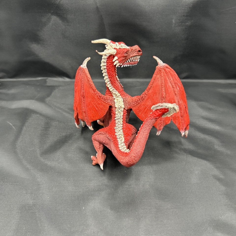Retired 2015 Schleich Eldrador Dragon Red Warrior Hunter Toy Figure D ...