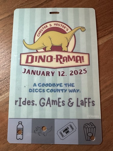 Disney Cast Member Chester & Hester’s Dino-Rama Closing Team Party ID ...