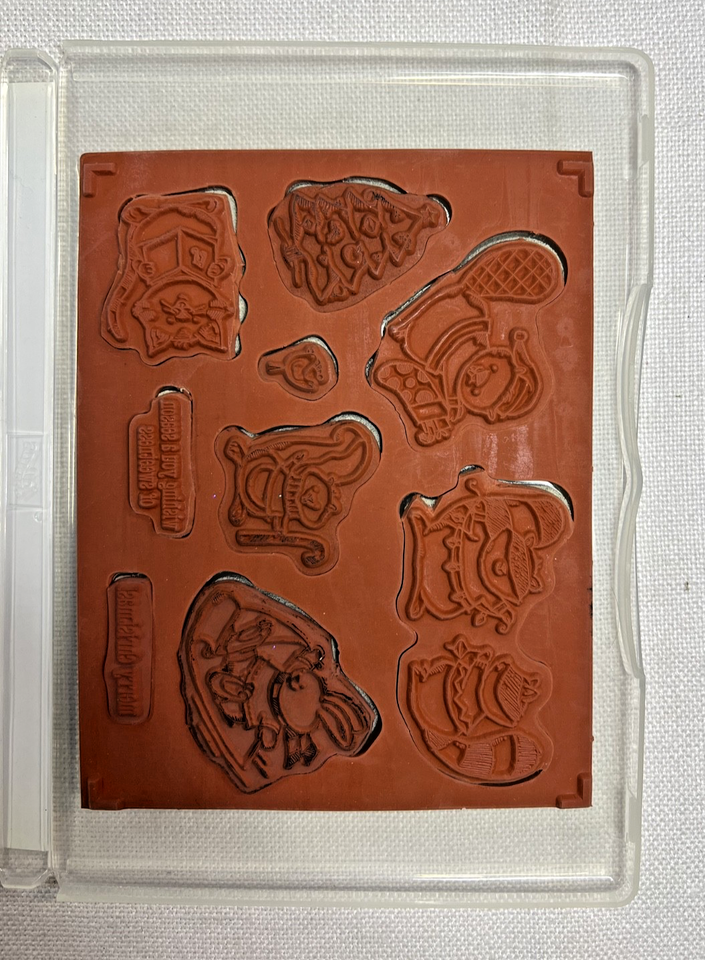 Stampin' Up! "Merry Crittermas" 121181 9 Stamp Set *LIGHTLY USED ...