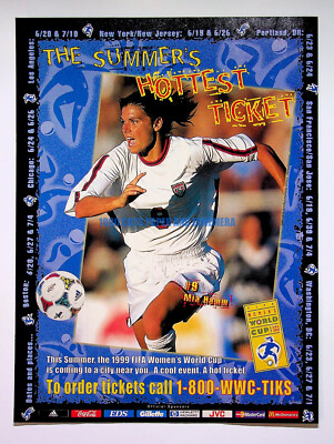FIFA Women's World Cup 1999 Mia Hamm Trade Print Magazine Ad Poster ...