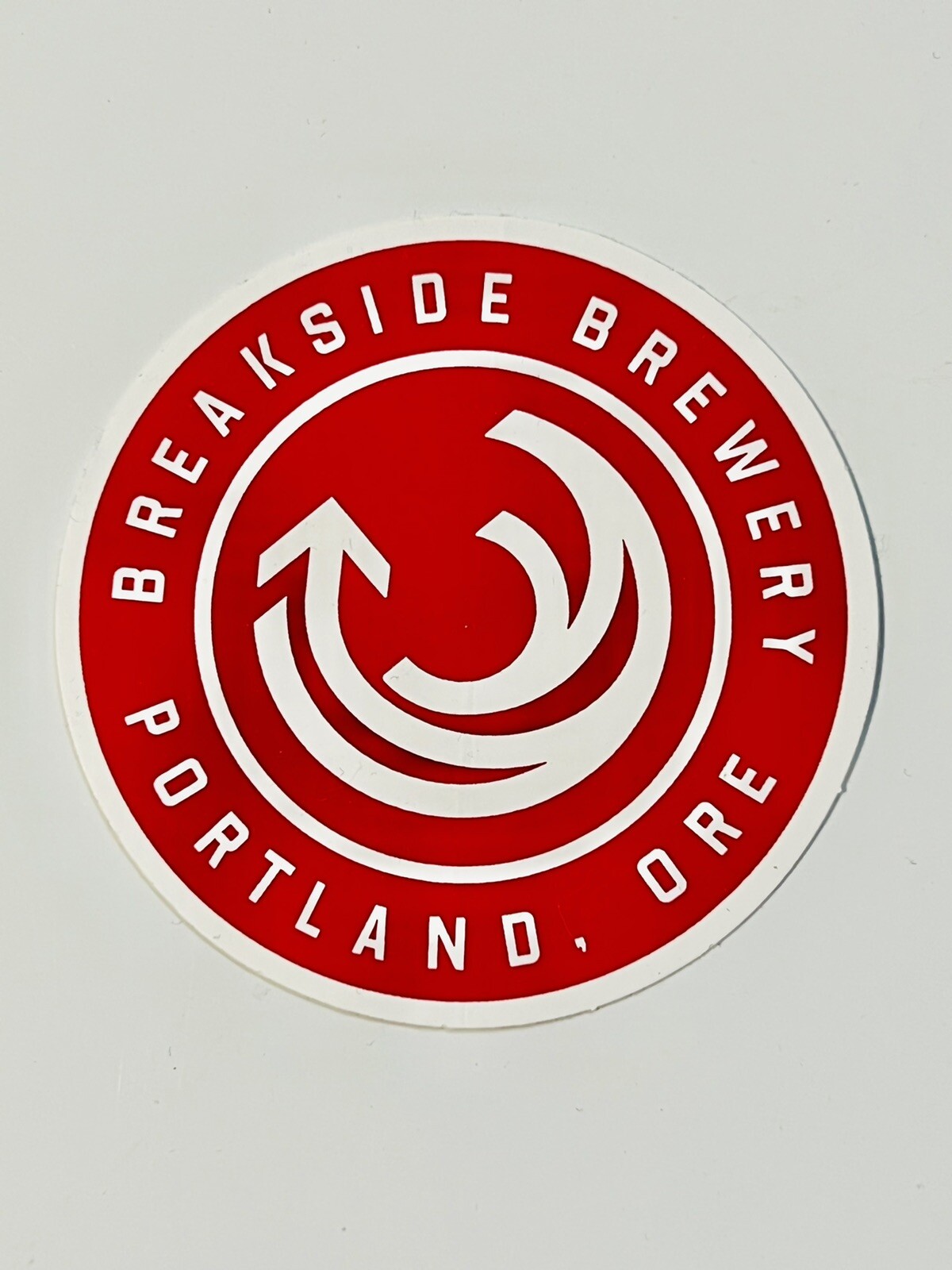BREAKSIDE BREWERY Portland Oregon Wanderlust red STICKER craft beer ...