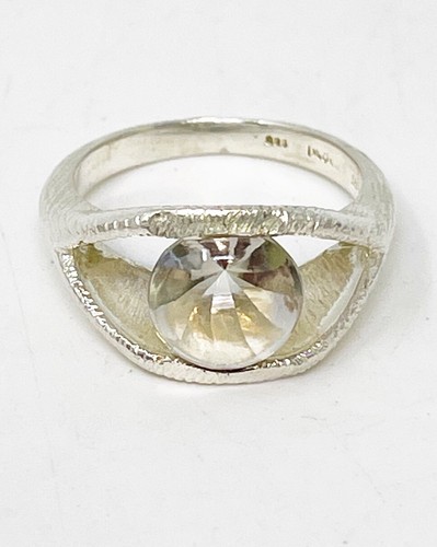 Deb Guyot 925 Sterling Silver Herkimer Diamond Quartz Modernist Ring ...