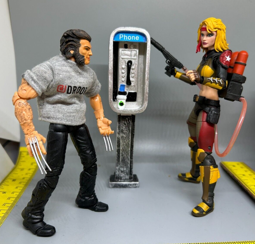 Pay Phone Booth 6" Diorama Scale Figure Marvel GI Joe Classified 1/12 ...