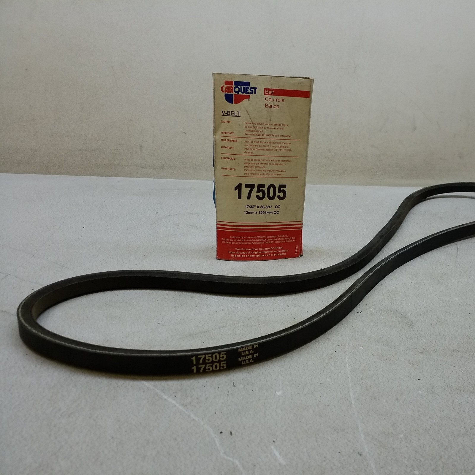 17505 Carquest V-Belt 17/32" X 50-3/4" OC Free Shipping Free Returns | eBay