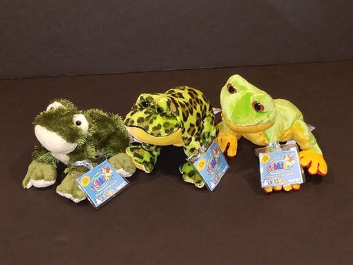 Webkinz Lil Kinz Frog HS001 Tree Frog HS109 Bullfrog HS114 SEALED CODE ...