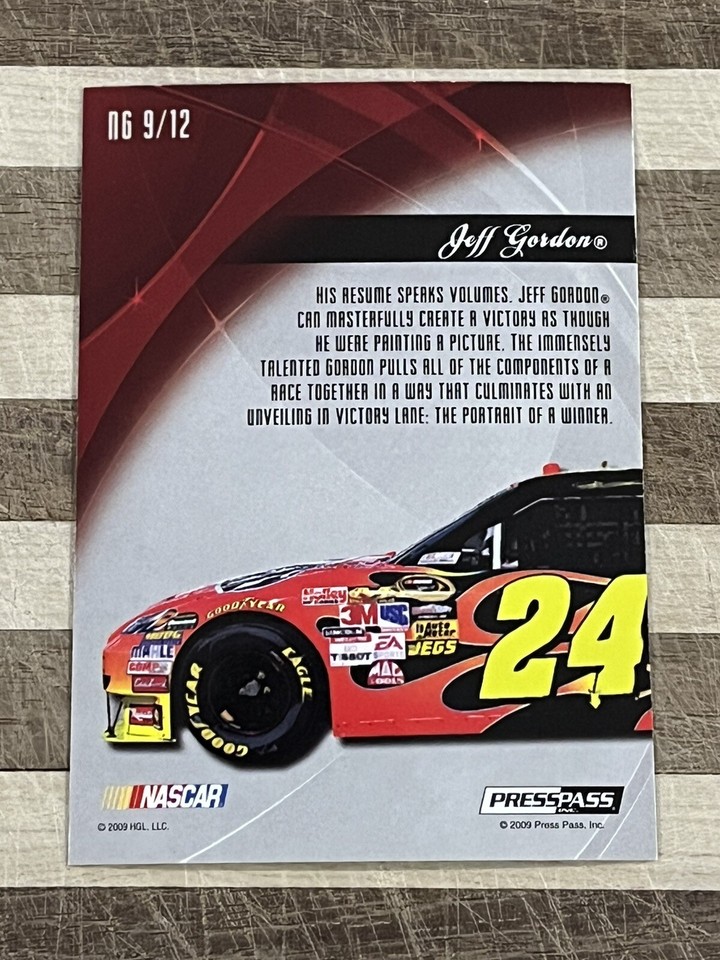 2009 Press Pass Racing Gallery Jeff Gordon Card #NG9 | eBay