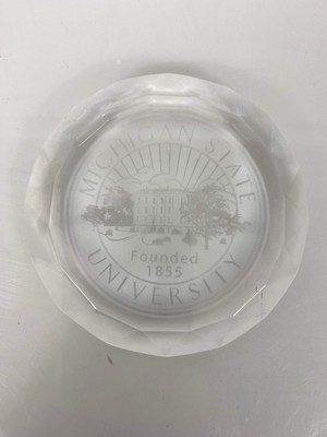 MSU Crystal Paperweight #3 | eBay