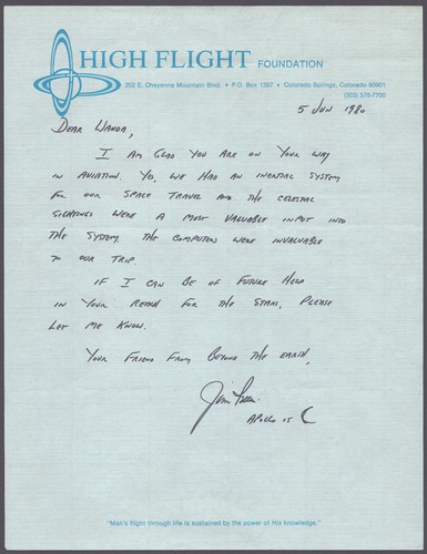 JAMES B. "JIM" IRWIN - AUTOGRAPH LETTER SIGNED 06/05/1980 | eBay